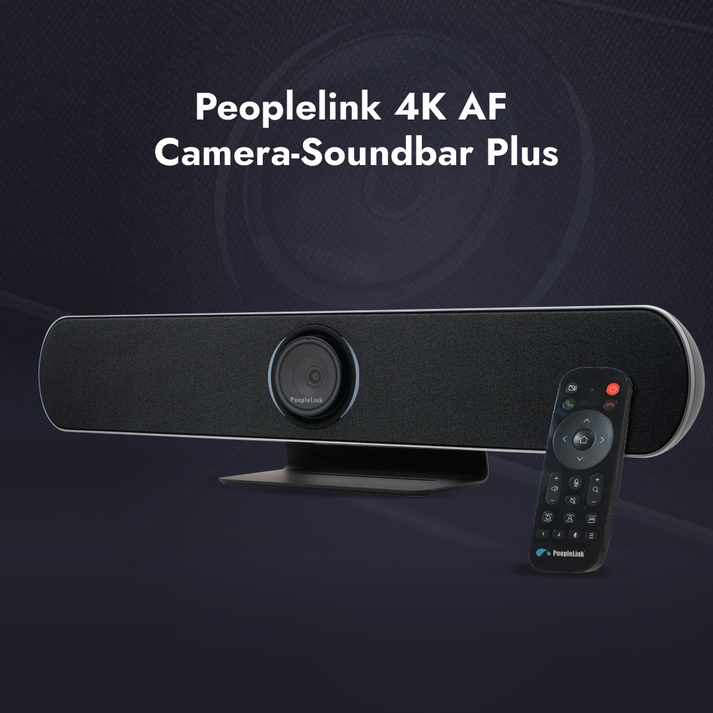 4K All in One Video Sound Bar with wide angle 121° FoV- Peoplelink 4K