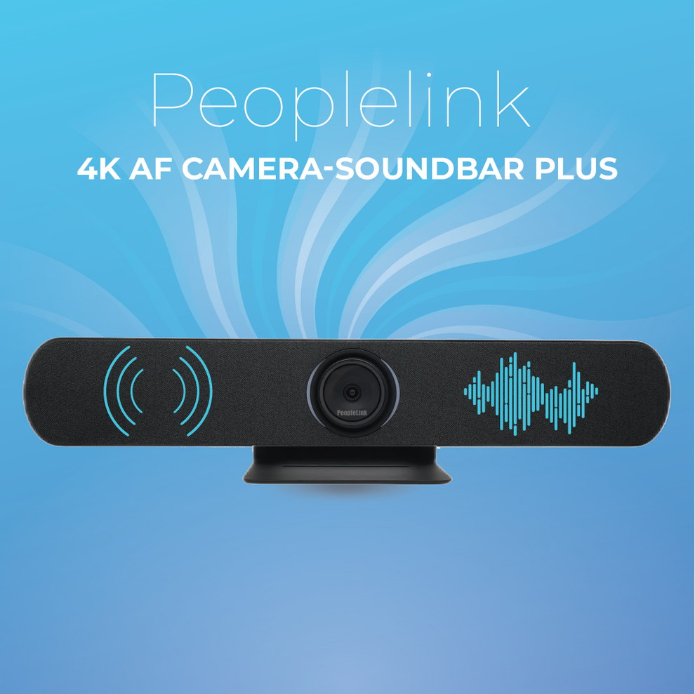 4K All in One Video Sound Bar with wide angle 121° FoV- Peoplelink 4K
