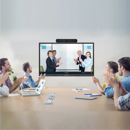 4K All in One Video Sound Bar with wide angle 121° FoV- Peoplelink 4K